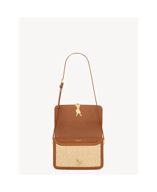 Saint Laurent Shoulder Bag - Natural Sand/Brick | Editorialist